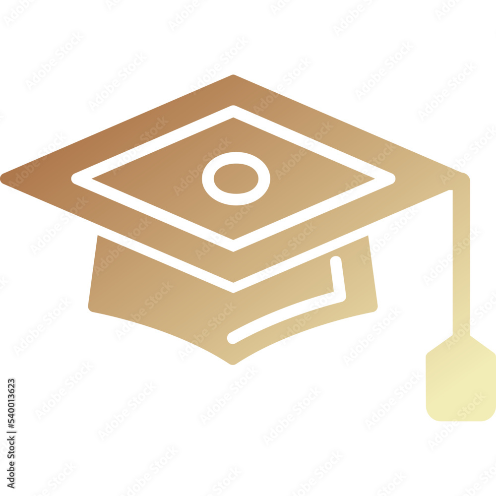 Graduation Cap icon Stock Vector | Adobe Stock