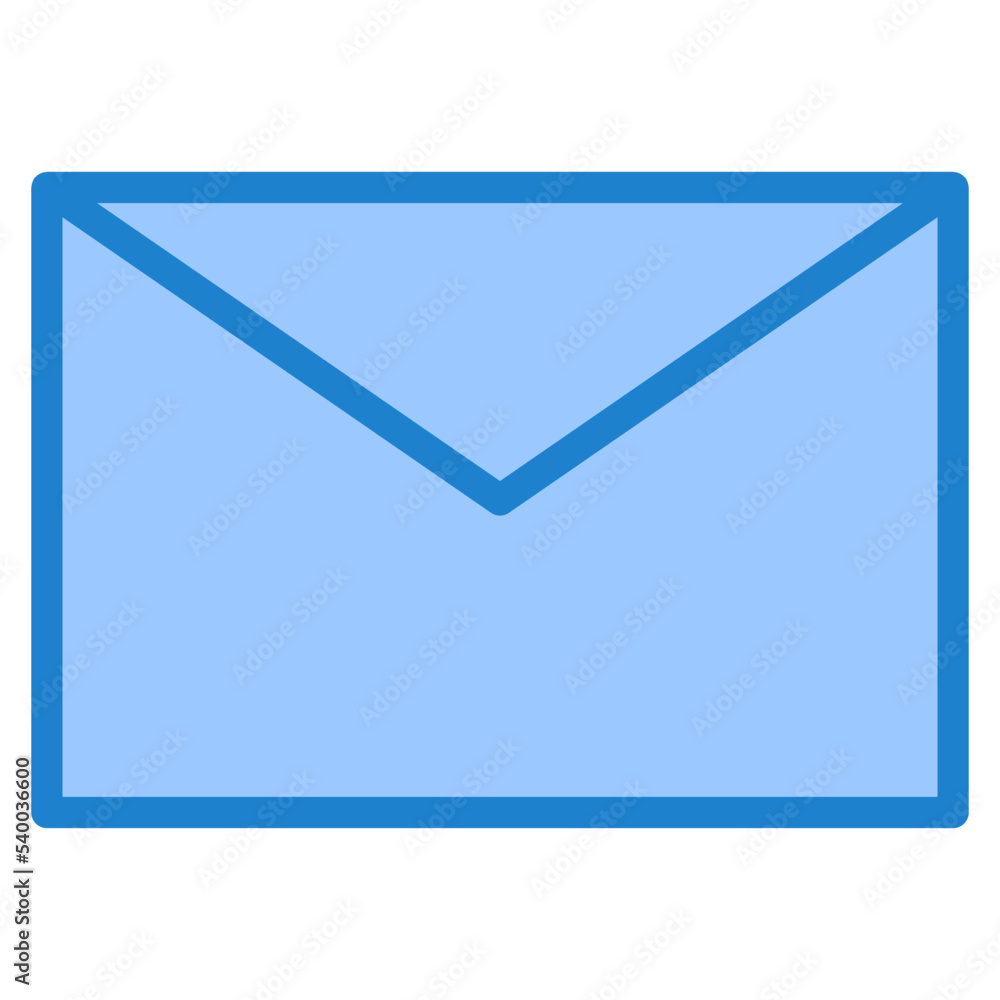 Email marketing blue style icon Stock Vector | Adobe Stock
