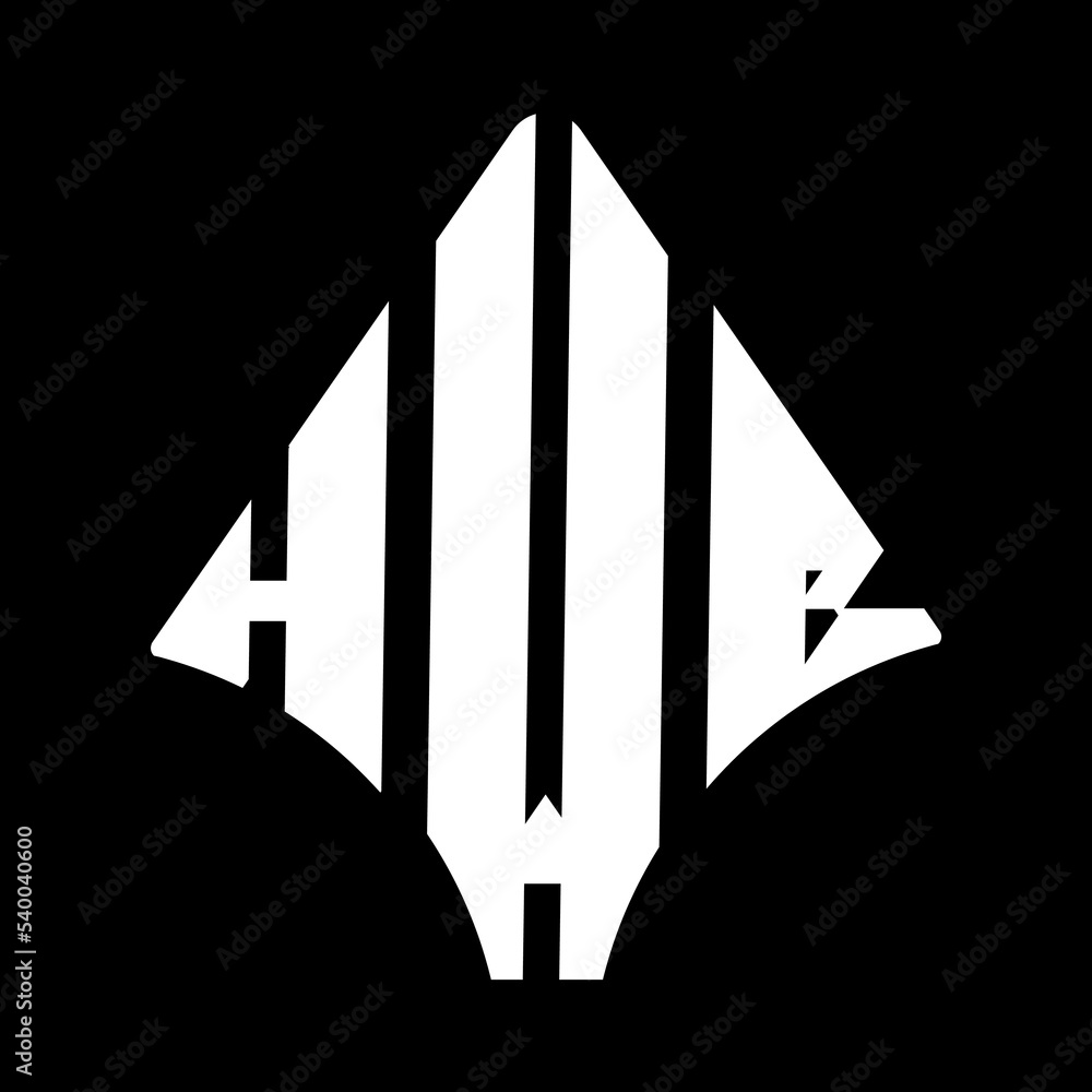 HWB logo. HWB logo letter logo design vector image. HWB letter logo ...