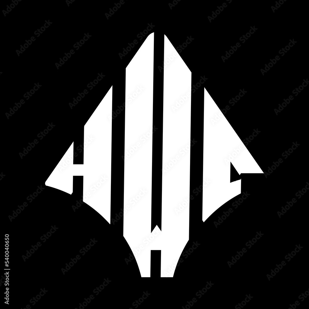 HWC logo. HWC logo letter logo design vector image. HWC letter logo ...