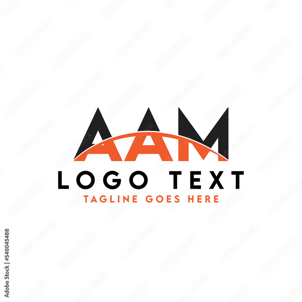 Letter AAM logo design vector template, AAM logo Stock Vector | Adobe Stock