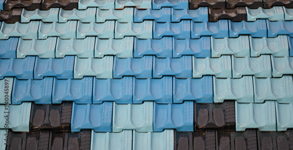Fondo con detalle y textura de superficie de tejas ceramicas en ...