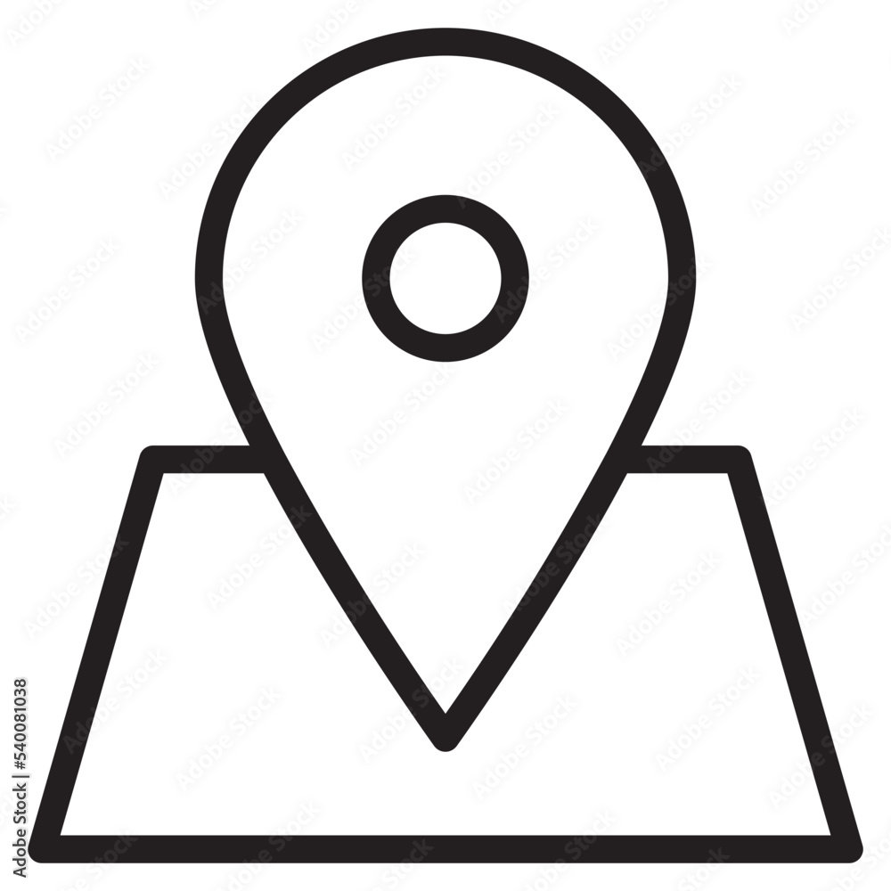 Placeholder outline style icon Stock Vector | Adobe Stock