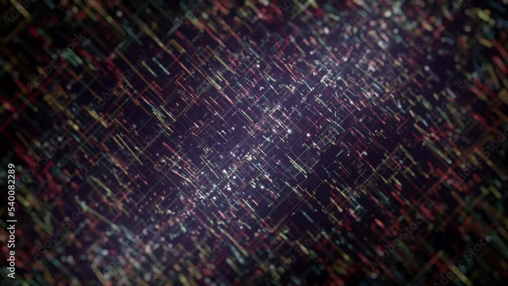 Abstract Digital Data Technology Background/ 4k animation of an ...