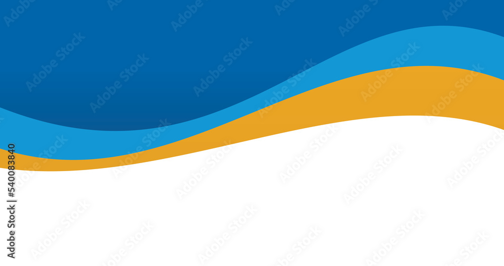 light blue and yellow gradient wave background transparent png Stock ...