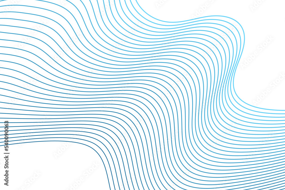 Abstract White background in blue wave effects. Design blue wavy ...