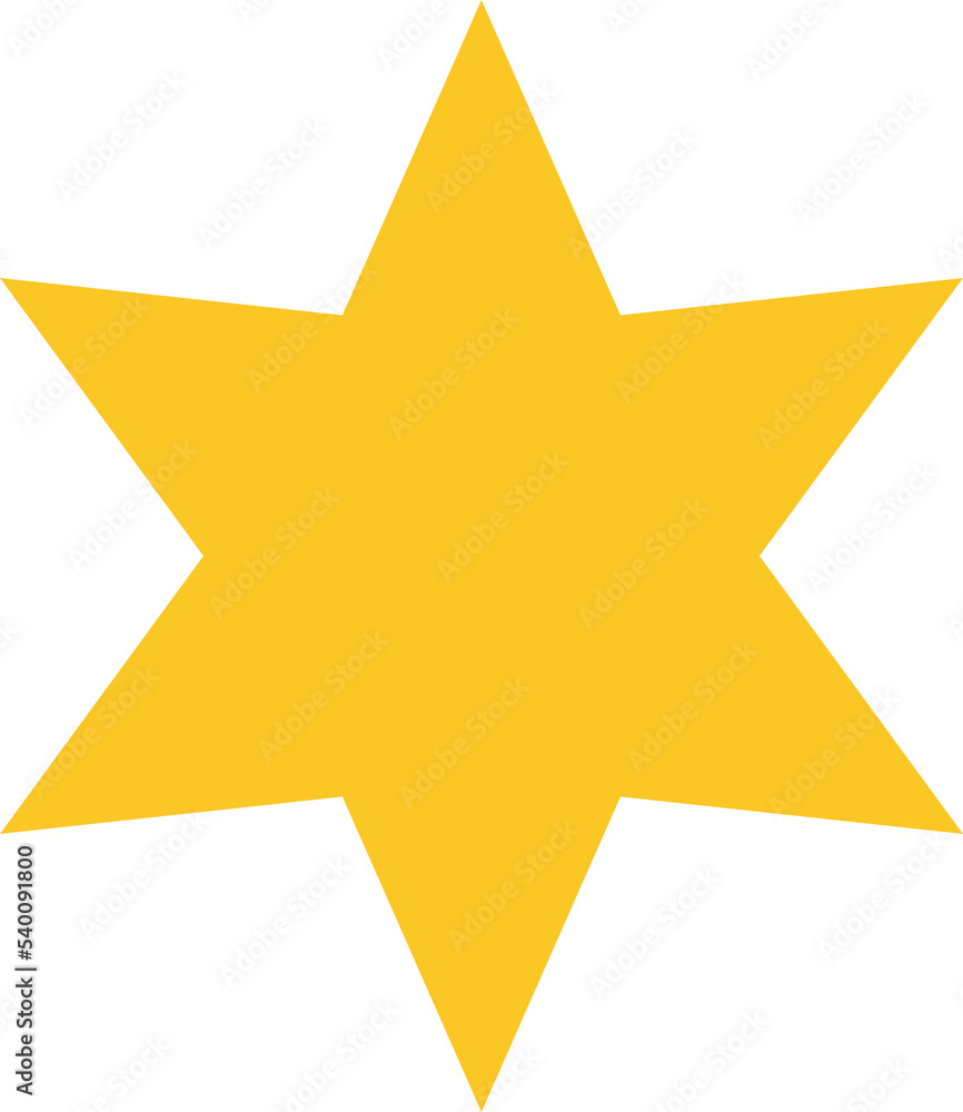 Star shape. Star icon. Yellow star in png. Rating symbol Stock Illustration | Adobe Stock