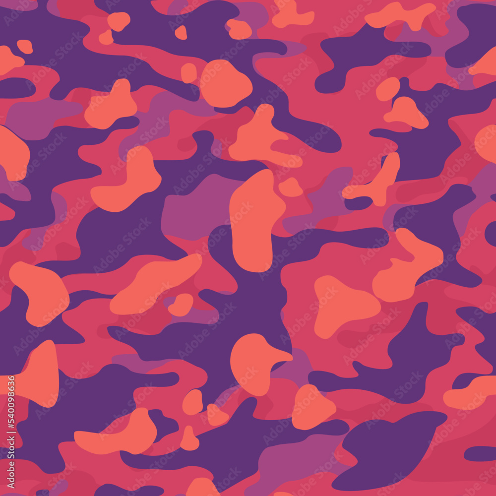 Seamless camouflage pattern of spots. Modern camo urban. An endless ...