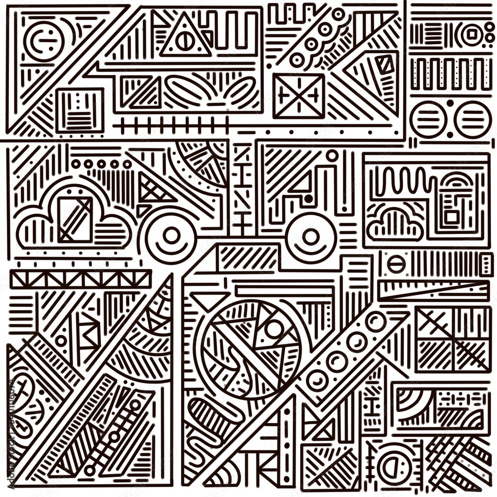 the first pattern that humans use to decorate cloth Distinctive with a ...