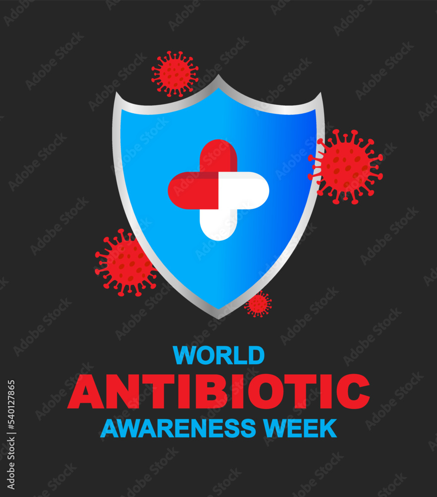 Vector illustration World Antibiotic awareness week is observed each ...