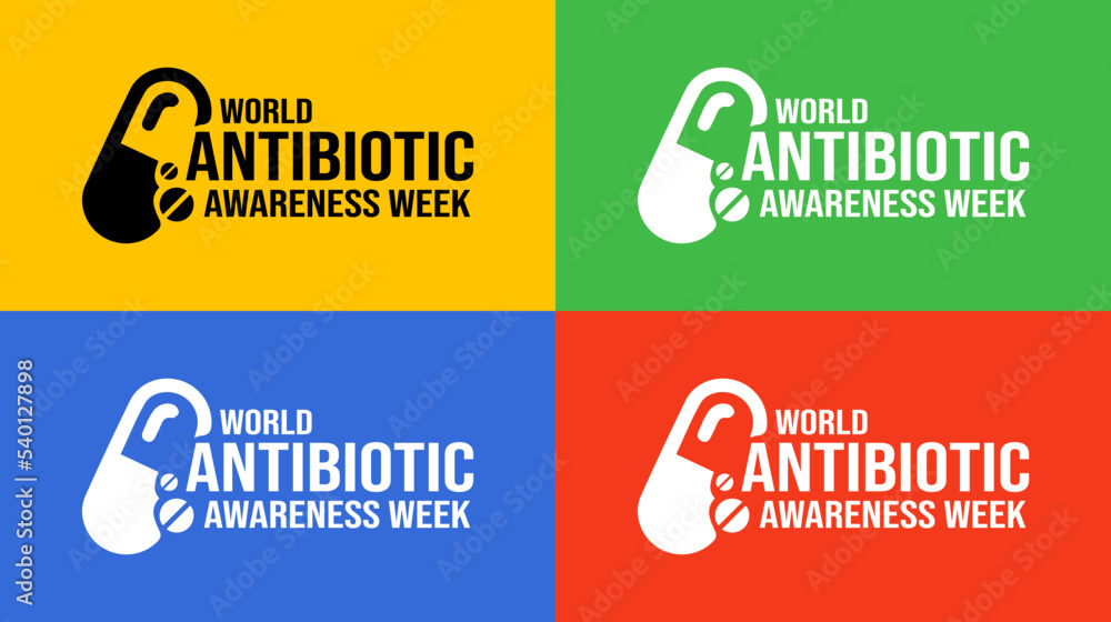 Vector illustration World Antibiotic awareness week is observed each ...