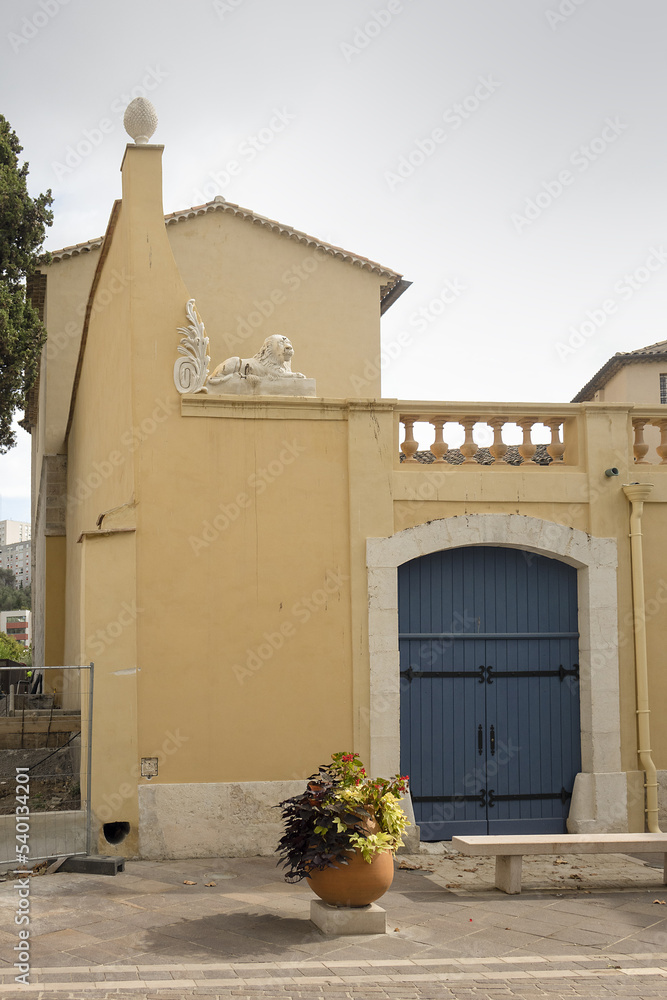 Poster The Vallauris castle (Chateau de Vallauris), former priory of ...