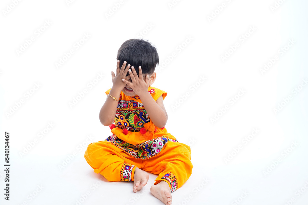 indian little boy Displaying Traditional Indian Costumes Worn During ...