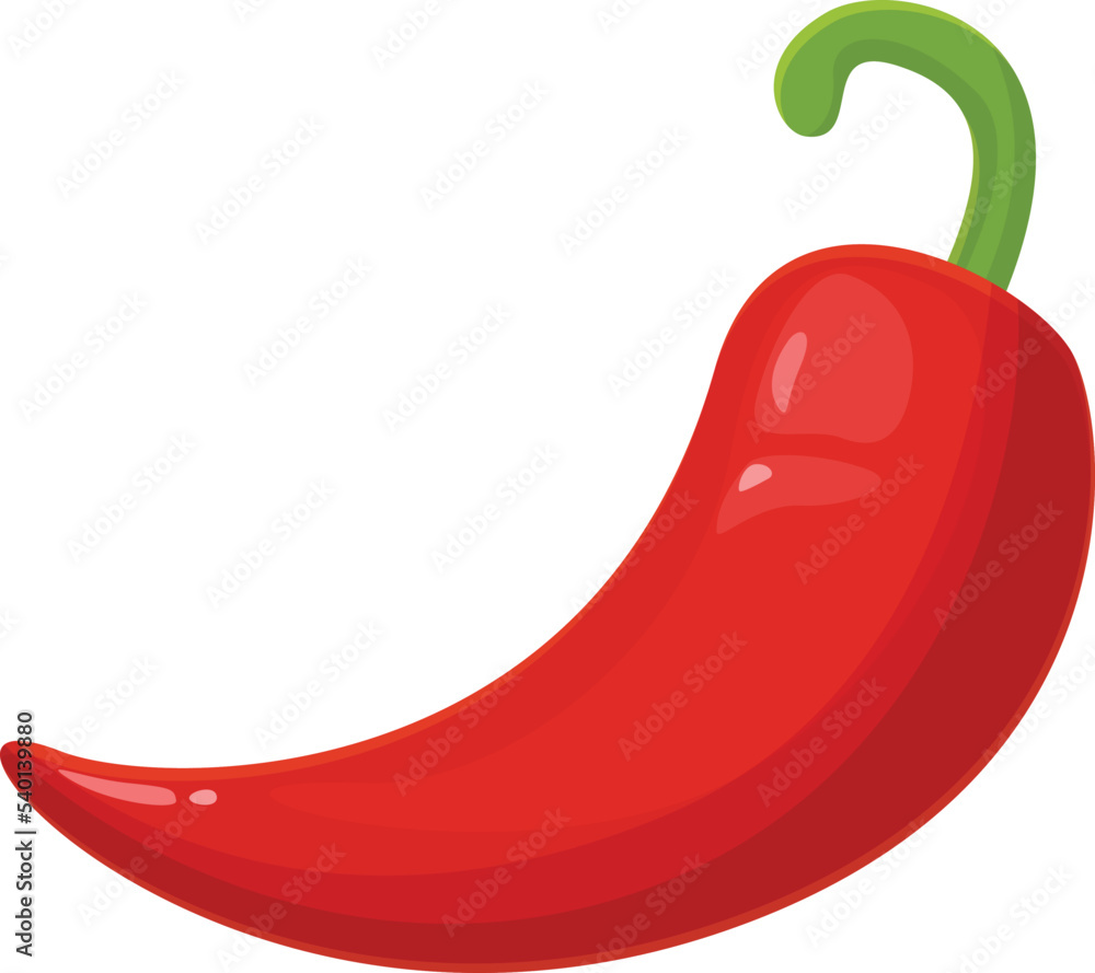 Red chilli icon cartoon vector. Hot spicy. Spice pepper Stock Vector ...