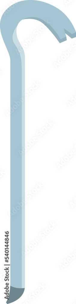 Safety crowbar icon cartoon vector. Metal work. Crime claw Stock Vector ...