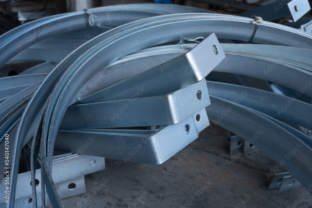 Hot-dip Galvanized steel member for steel. Stock 写真 | Adobe Stock