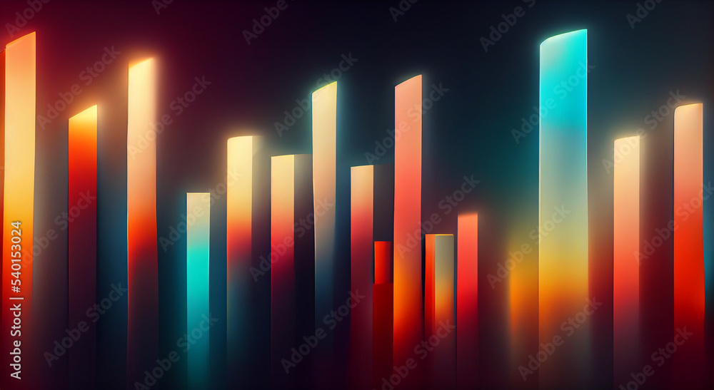 Financial and business chart and graphs Stock market digital graph ...