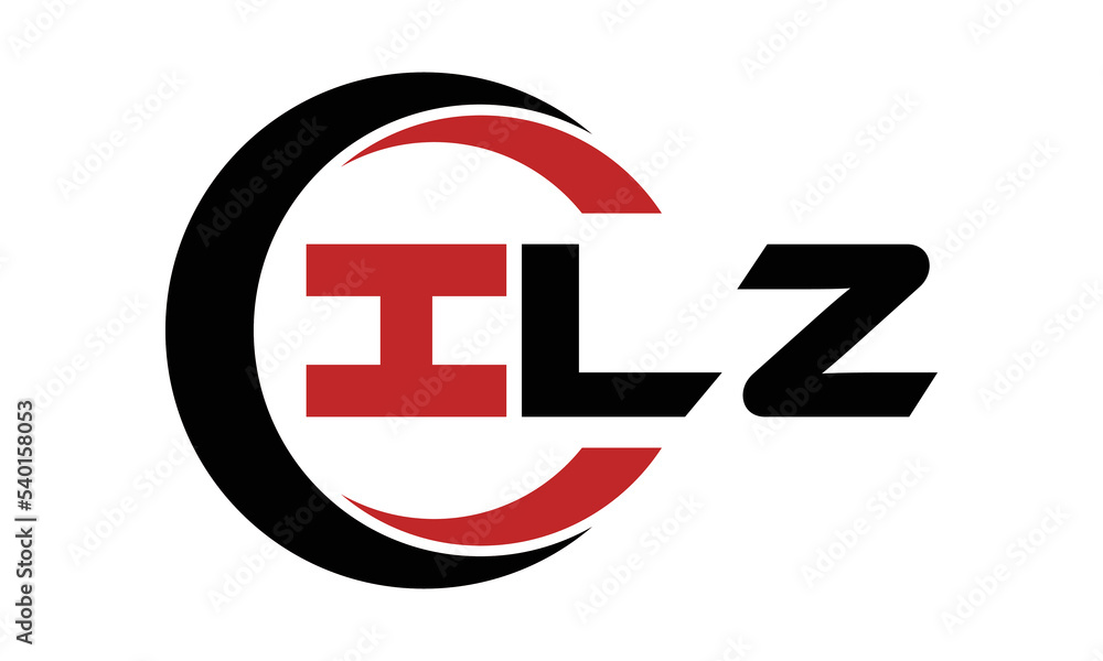 ILZ three letter swoosh logo design vector template | monogram logo ...