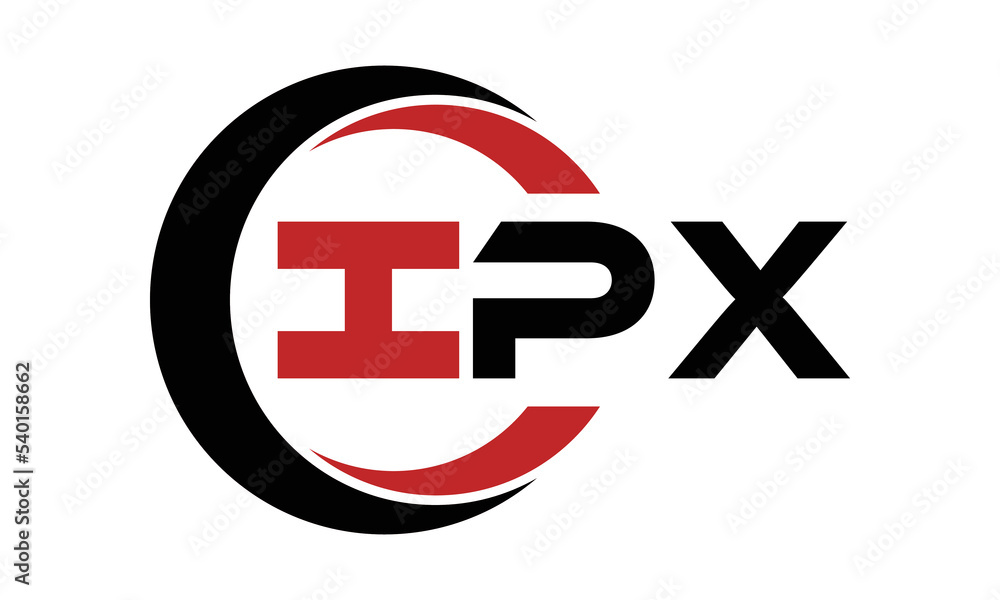IPX three letter swoosh logo design vector template | monogram logo ...
