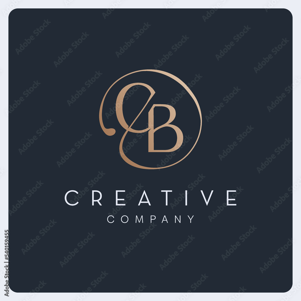 Signature CB logo design, creative initial letter logo for business and ...
