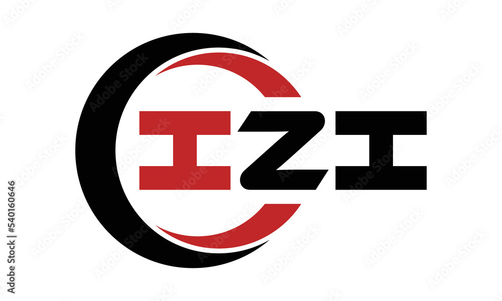 IZI three letter swoosh logo design vector template | monogram logo ...