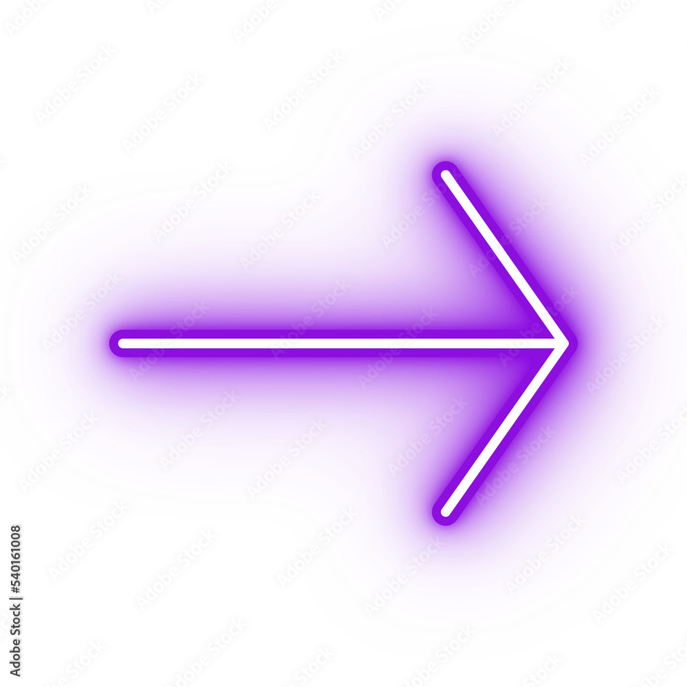Neon purple arrow icon, arrow icon on transparent background Stock ... Neon purple arrow icon, arrow icon on transparent background Stock ...