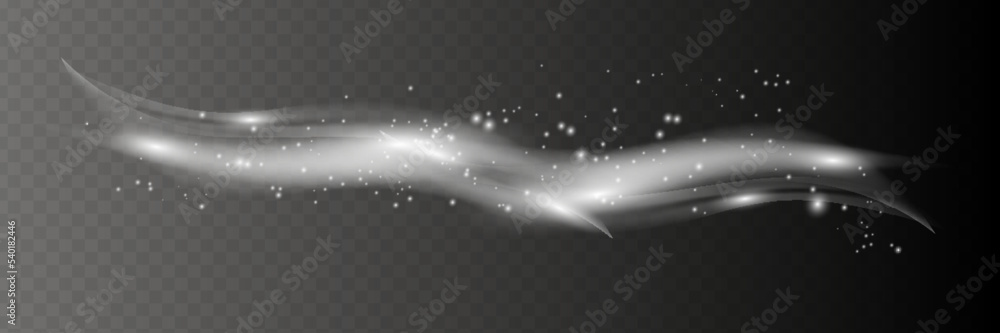 Golden glowing shiny lines effect vector background. Luminous white ...