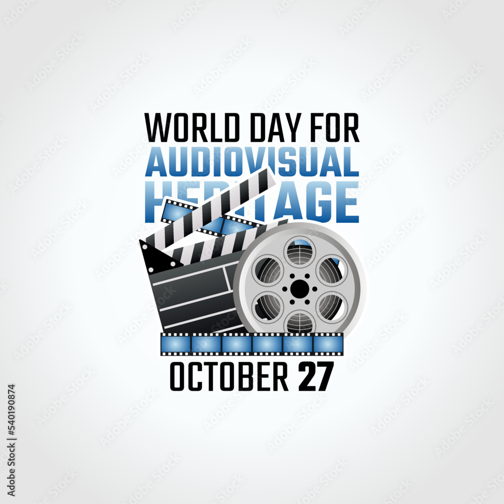 vector graphic of world day audiovisual heritage good for world day ...