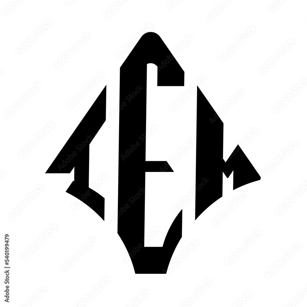 IEM logo. IEM logo letter logo design vector image. IEM letter logo ...