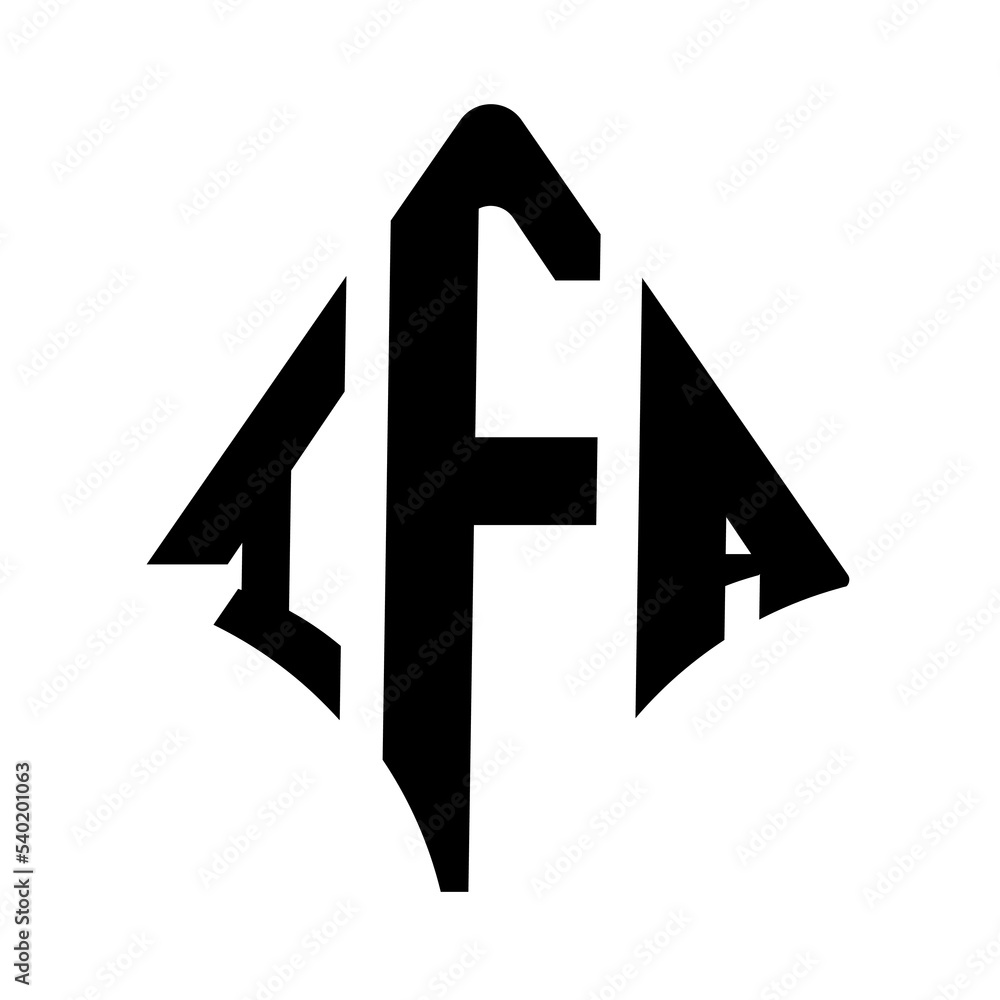 IFA logo. IFA logo letter logo design vector image. IFA letter logo ...