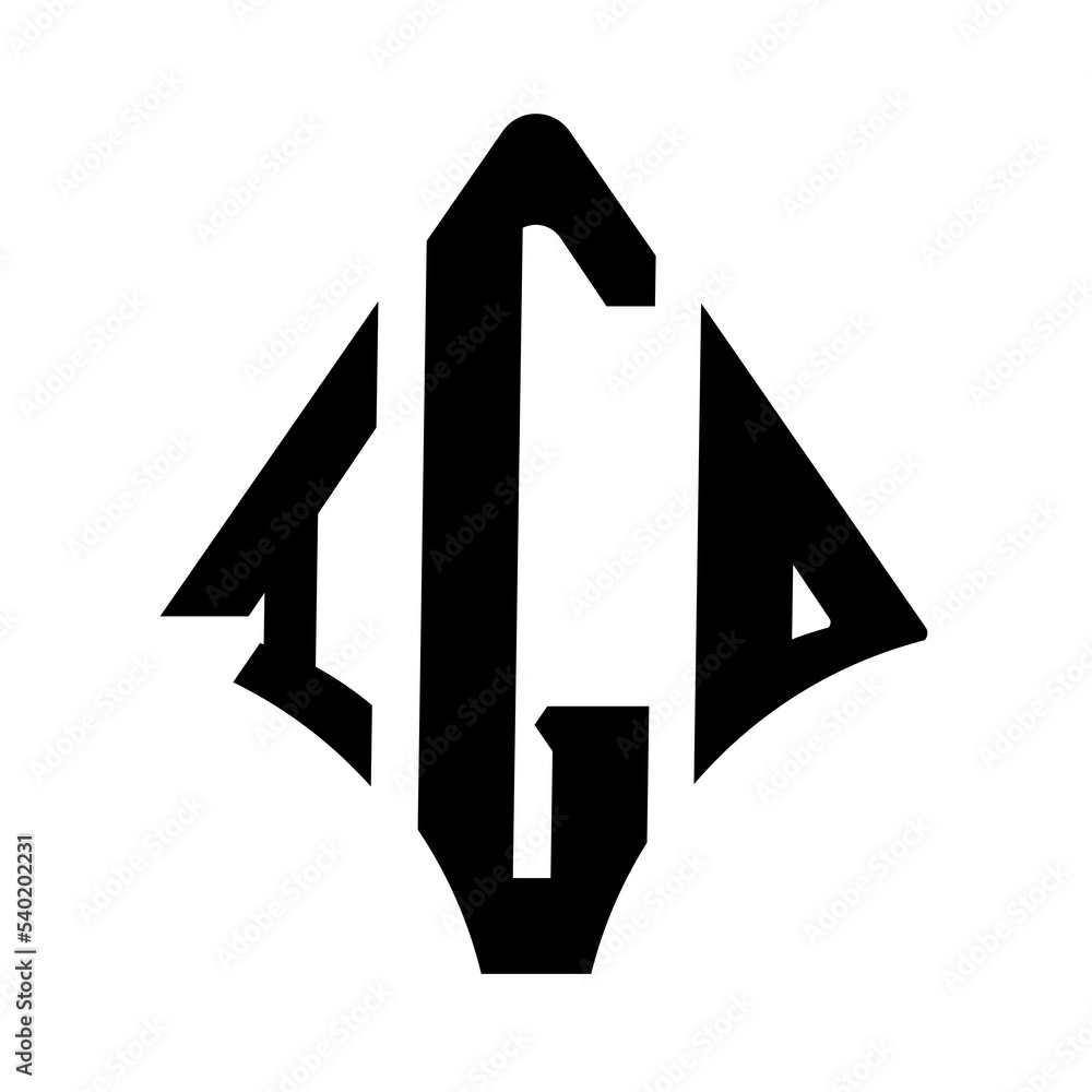 IGO logo. IGO logo letter logo design vector image. IGO letter logo ...