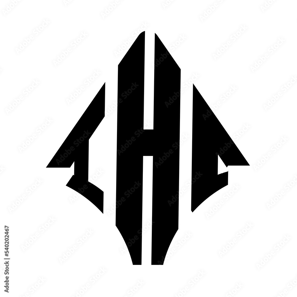 IHC logo. IHC logo letter logo design vector image. IHC letter logo ...