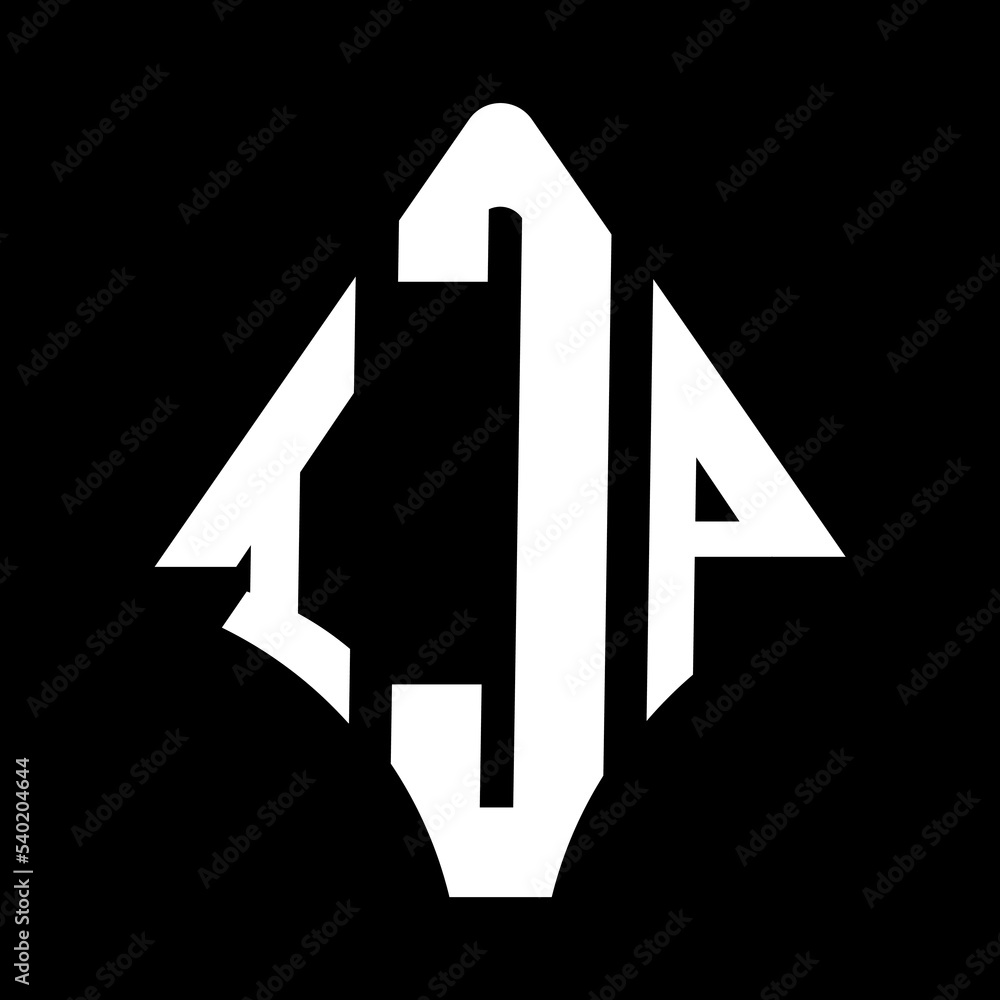 IJP logo. IJP logo letter logo design vector image. IJP letter logo ...