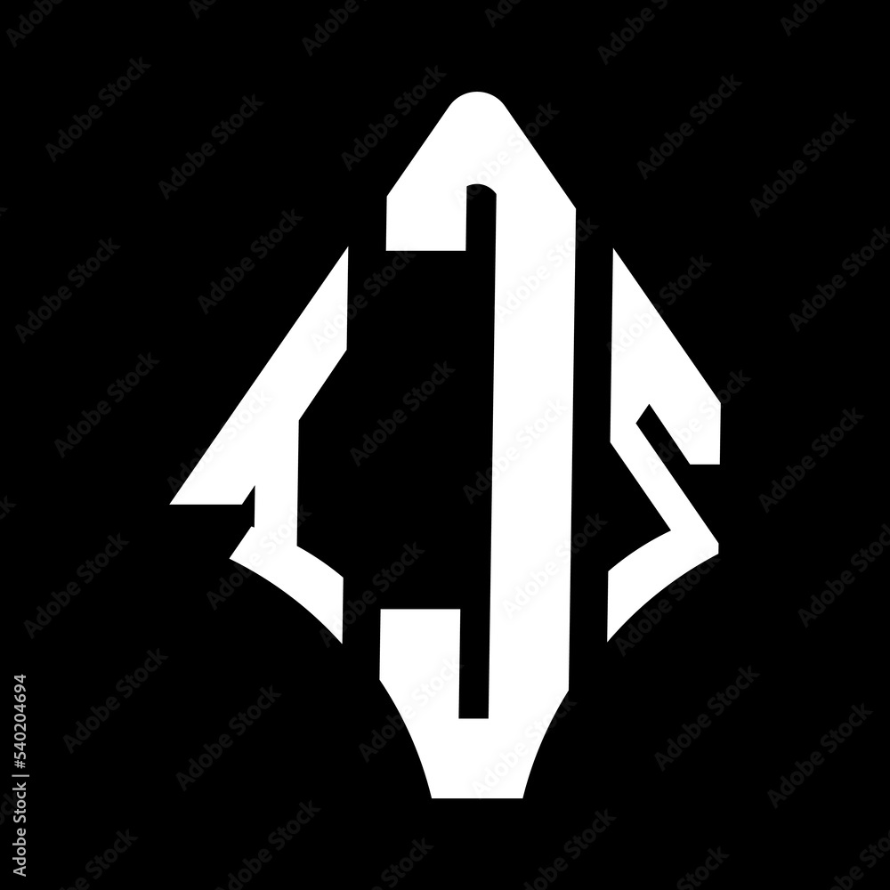 IJS logo. IJS logo letter logo design vector image. IJS letter logo ...