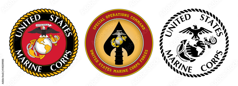 Vector seal of the United States Marine Corps. U.S. Marine Corps ...