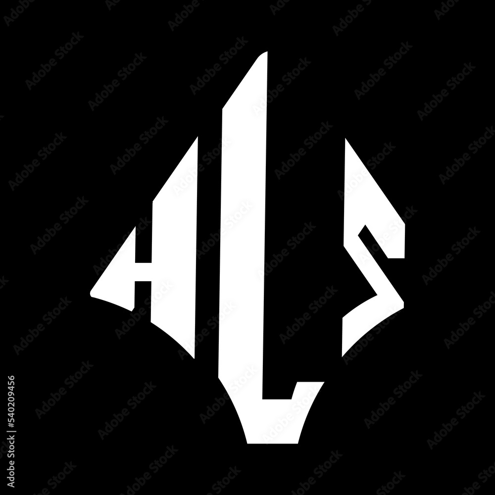 HLS logo. HLS logo letter logo design vector image. HLS letter logo ...