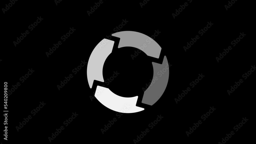 PDCA cycle animation / Rotating 4 arrows animation Stock Video | Adobe ...