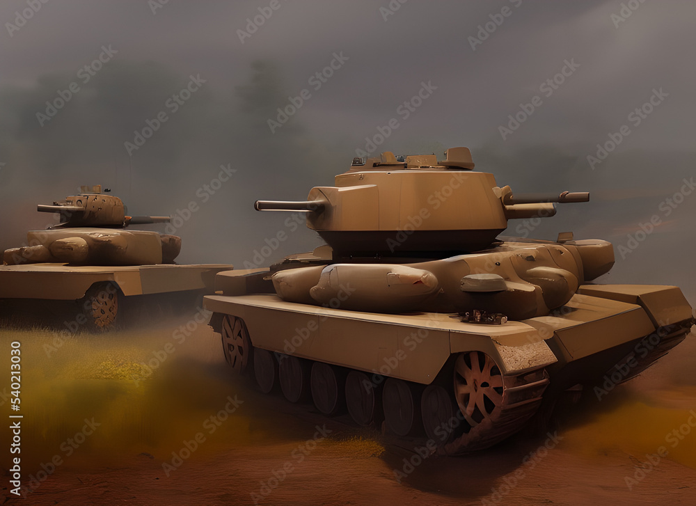 Power Armed Armor Tank Machine Fighting Soviet Isolated Military Army ...