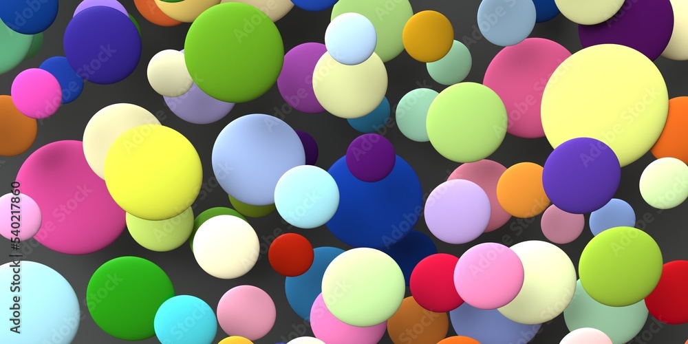 abstract spherical volumes with a blue background. Light curved shapes ...