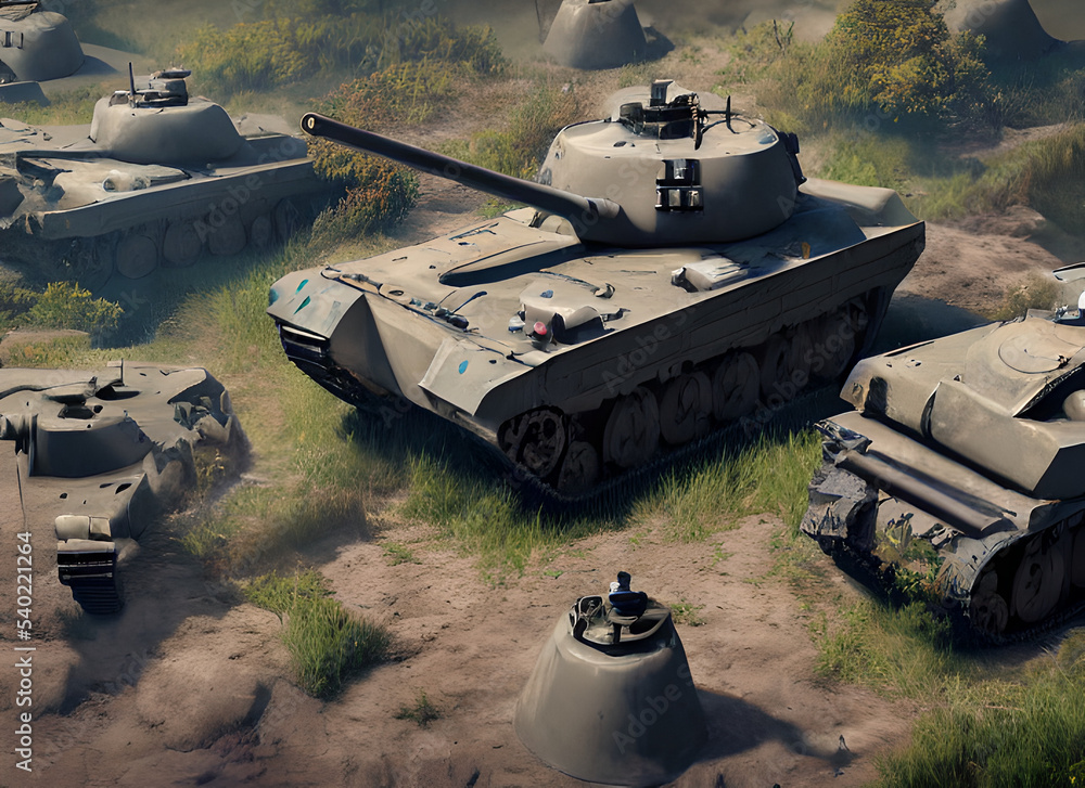 Russia Armour Army Turret Battle Camouflage Vehicle Isolated Cannon ...