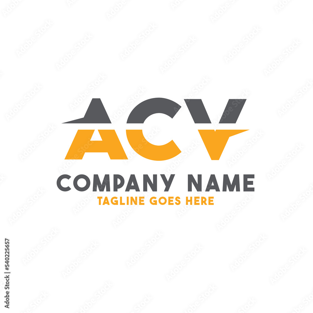Letter ACV logo design vector template, ACV logo Stock Vector | Adobe Stock