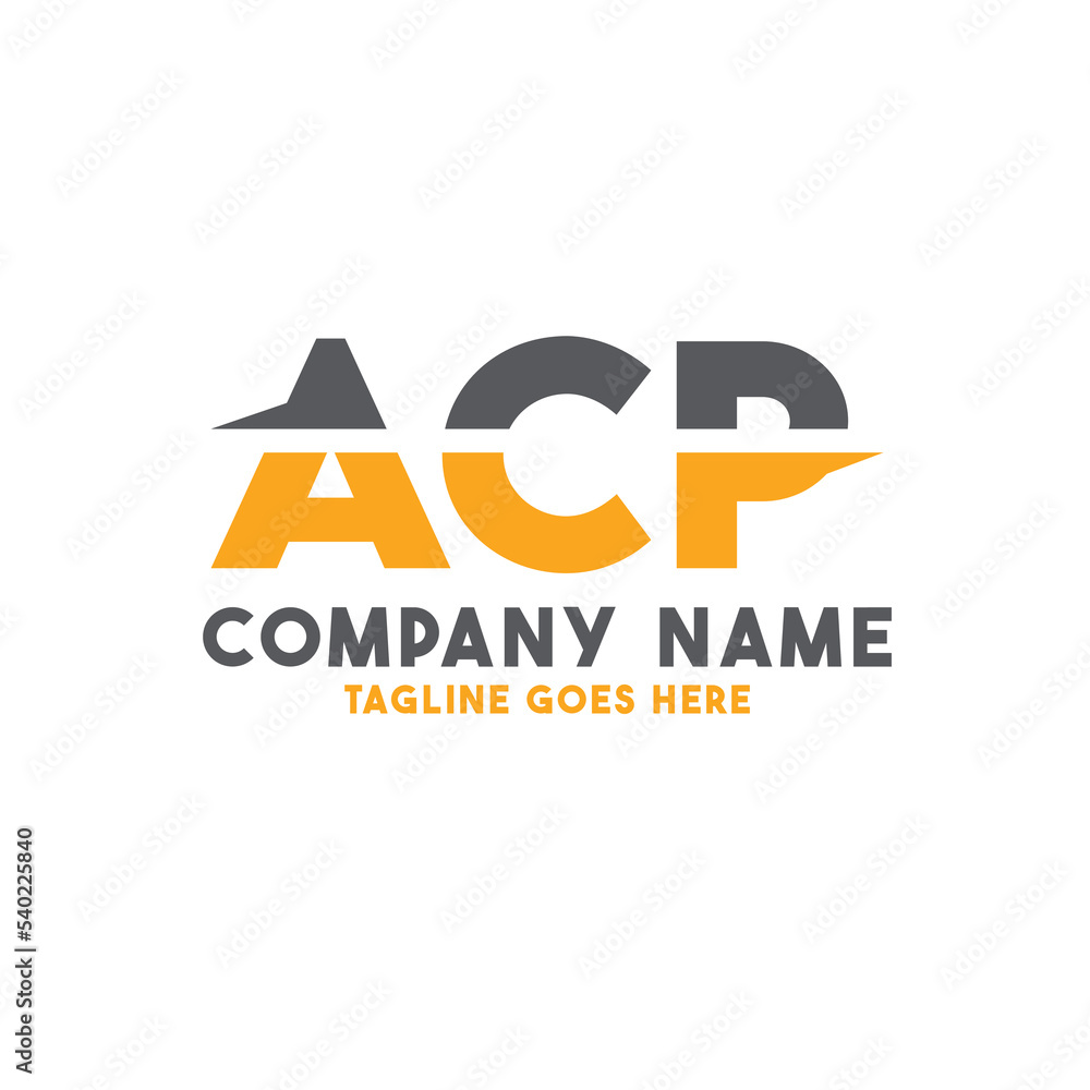 Letter ACP logo design vector template, ACP logo Stock Vector | Adobe Stock