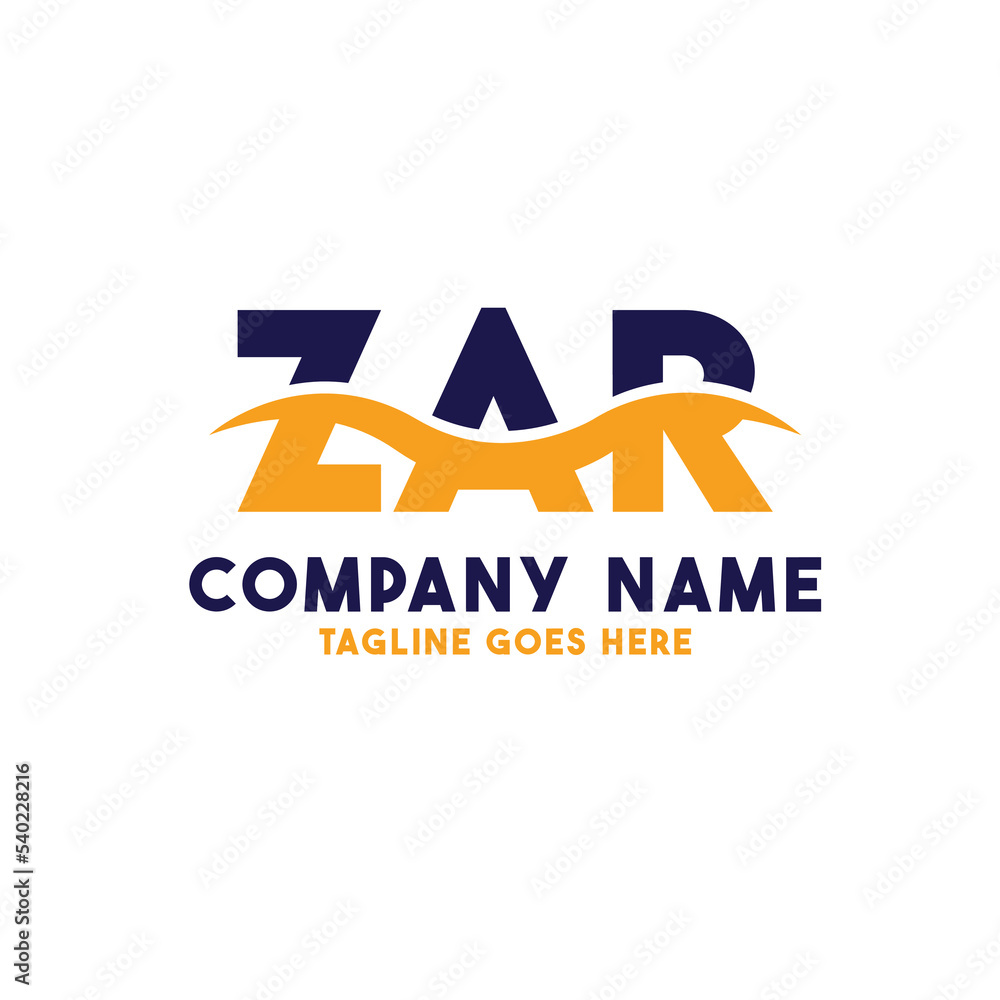 Letter ZAR logo design vector template, ZAR logo Stock Vector | Adobe Stock