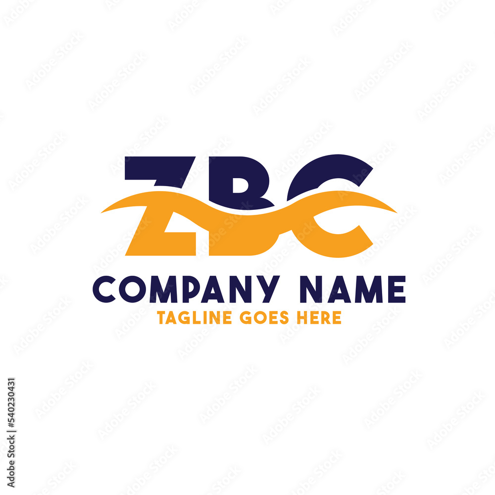 Letter ZBC logo design vector template, ZBC logo Stock Vector | Adobe Stock
