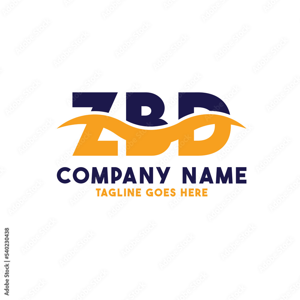 Letter ZBD logo design vector template, ZBD logo Stock Vector | Adobe Stock