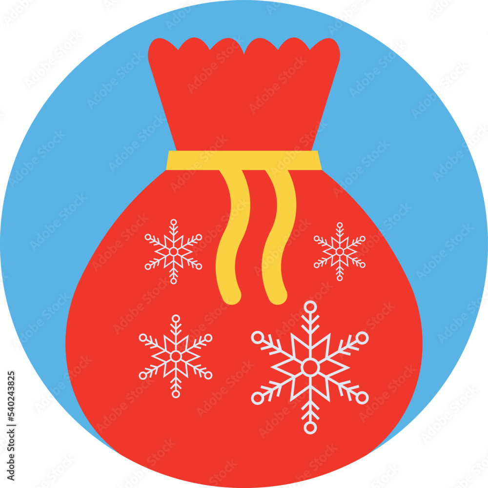 Christmas sack Vector Icon which is suitable for commercial work and ...