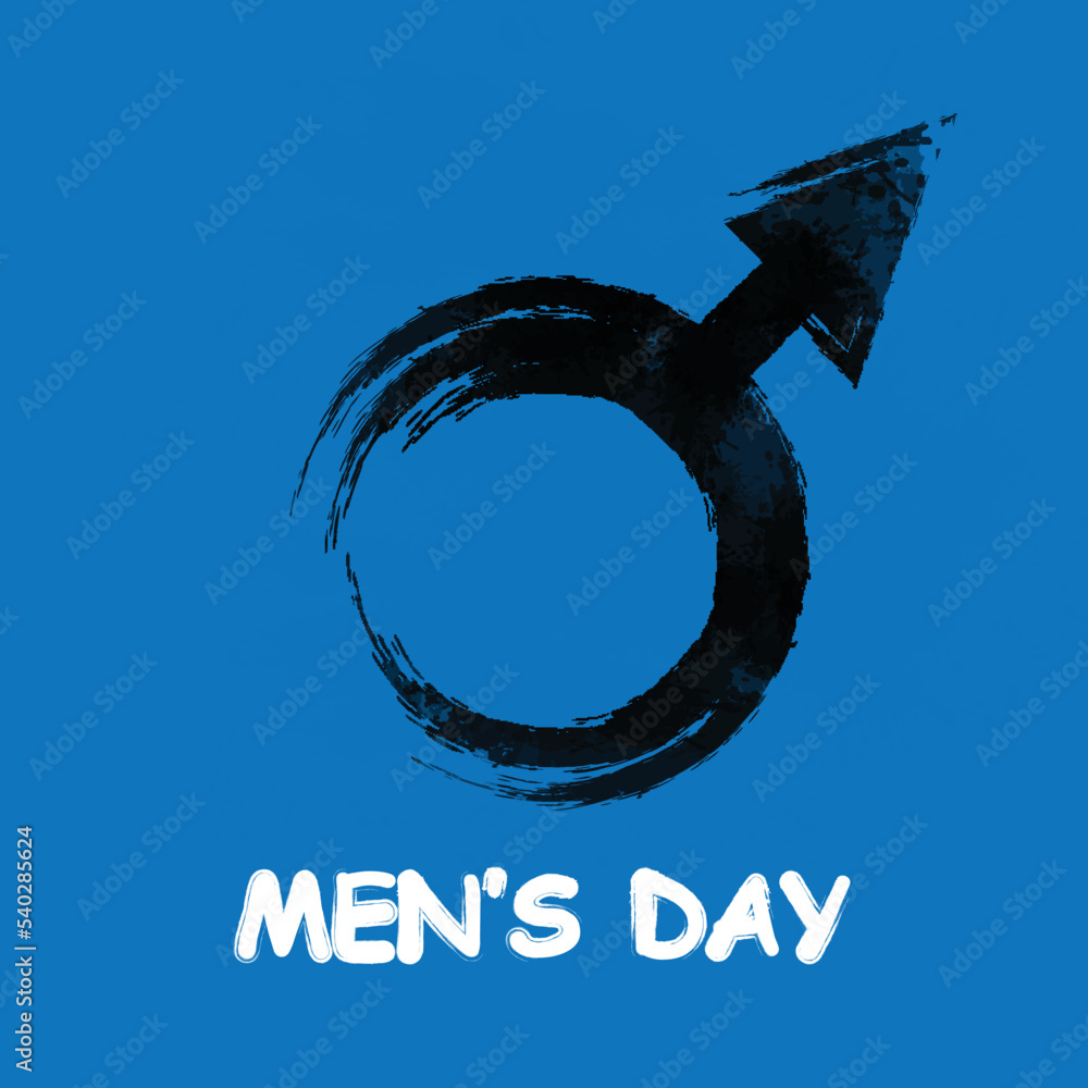 International mens day background with brush style. Stock Vector ...