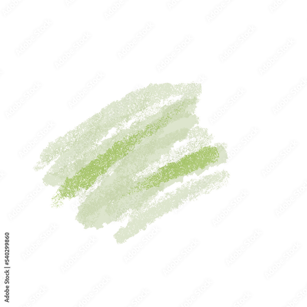 Decorative Hand Drawn Element. Transparent PNG clipart. Green brush ...