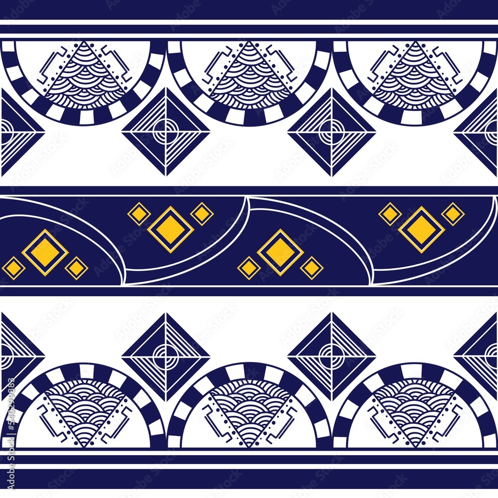 the first pattern that humans use to decorate cloth Distinctive with a ...