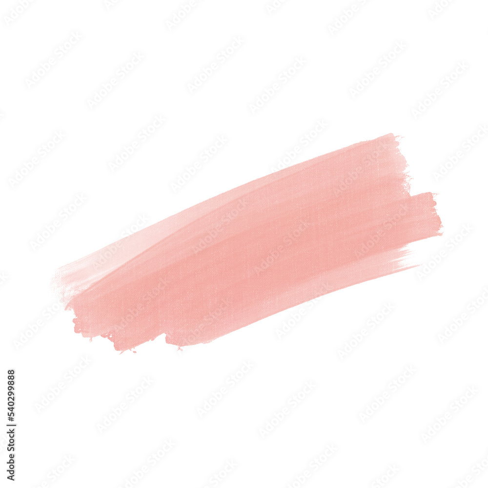 Pink textured brush stroke. Decorative Hand Drawn Element. Transparent ...
